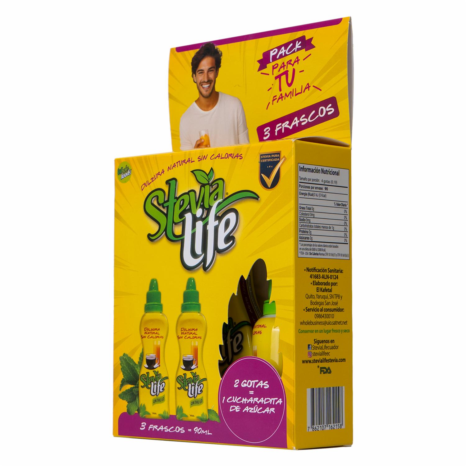 Endulzante Liquido En Gotas STEVIA LIFE 90 Ml - Supermaxi