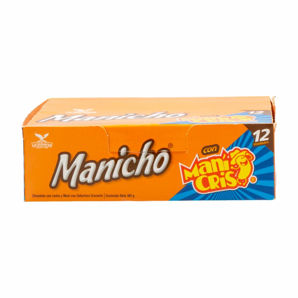 Chocolate Con Leche Y Maní Cris Con Cobertura Crocante MANICHO 300 G ...