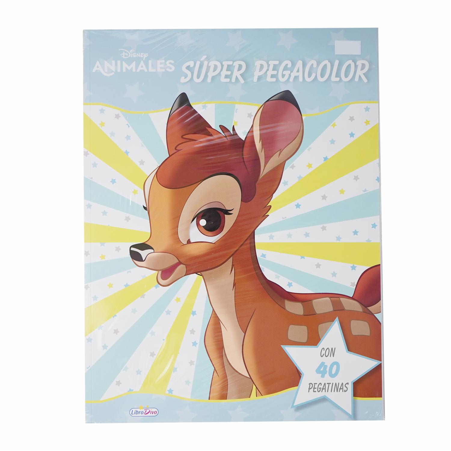Libro Animales Disney Super Pegacolor DISNEY 40 Páginas - Supermaxi