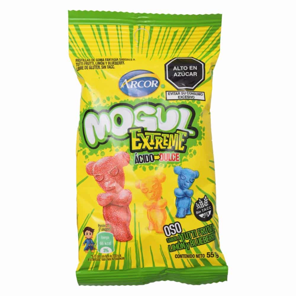 Gomitas Ositos Acido Dulce MOGUL EXTREME 55 G - Supermaxi