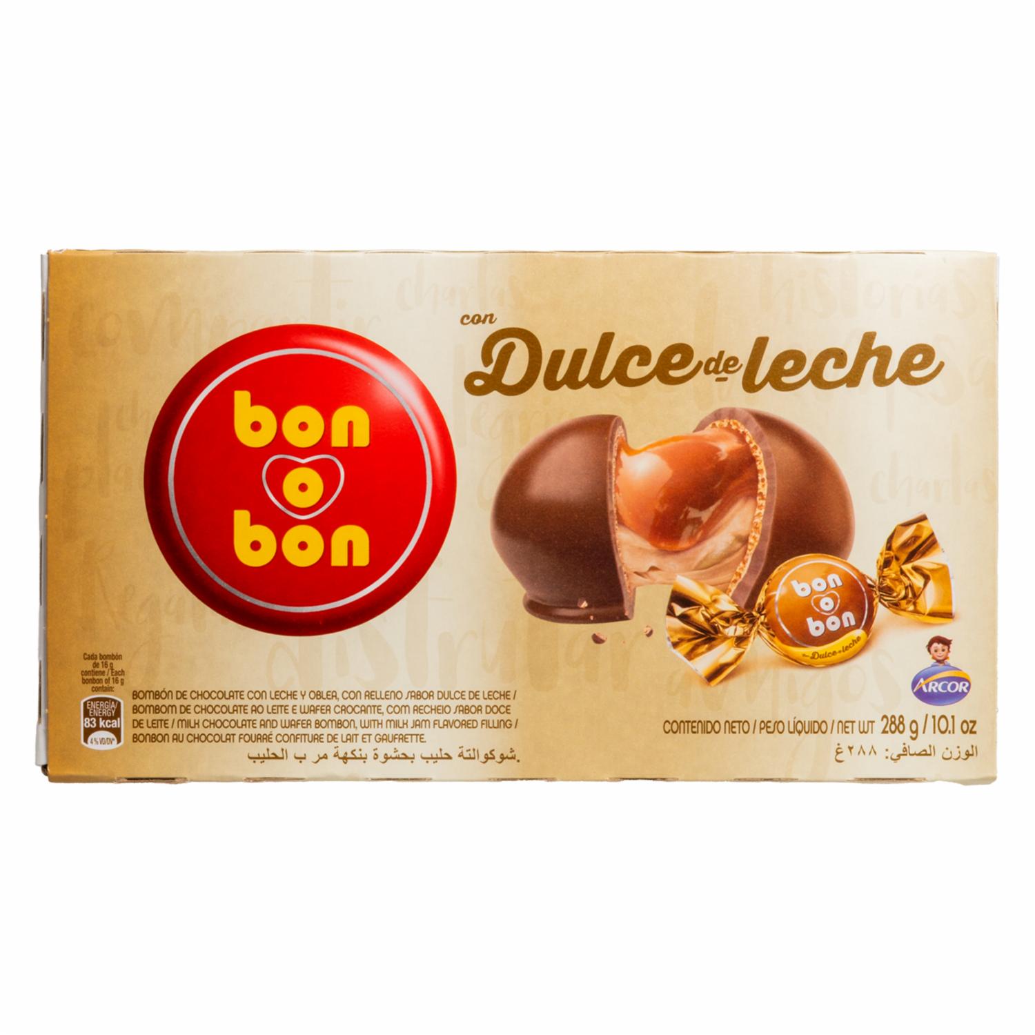 Chocolate Con Dulce De Leche BON O BON 18 X 16 G - Supermaxi