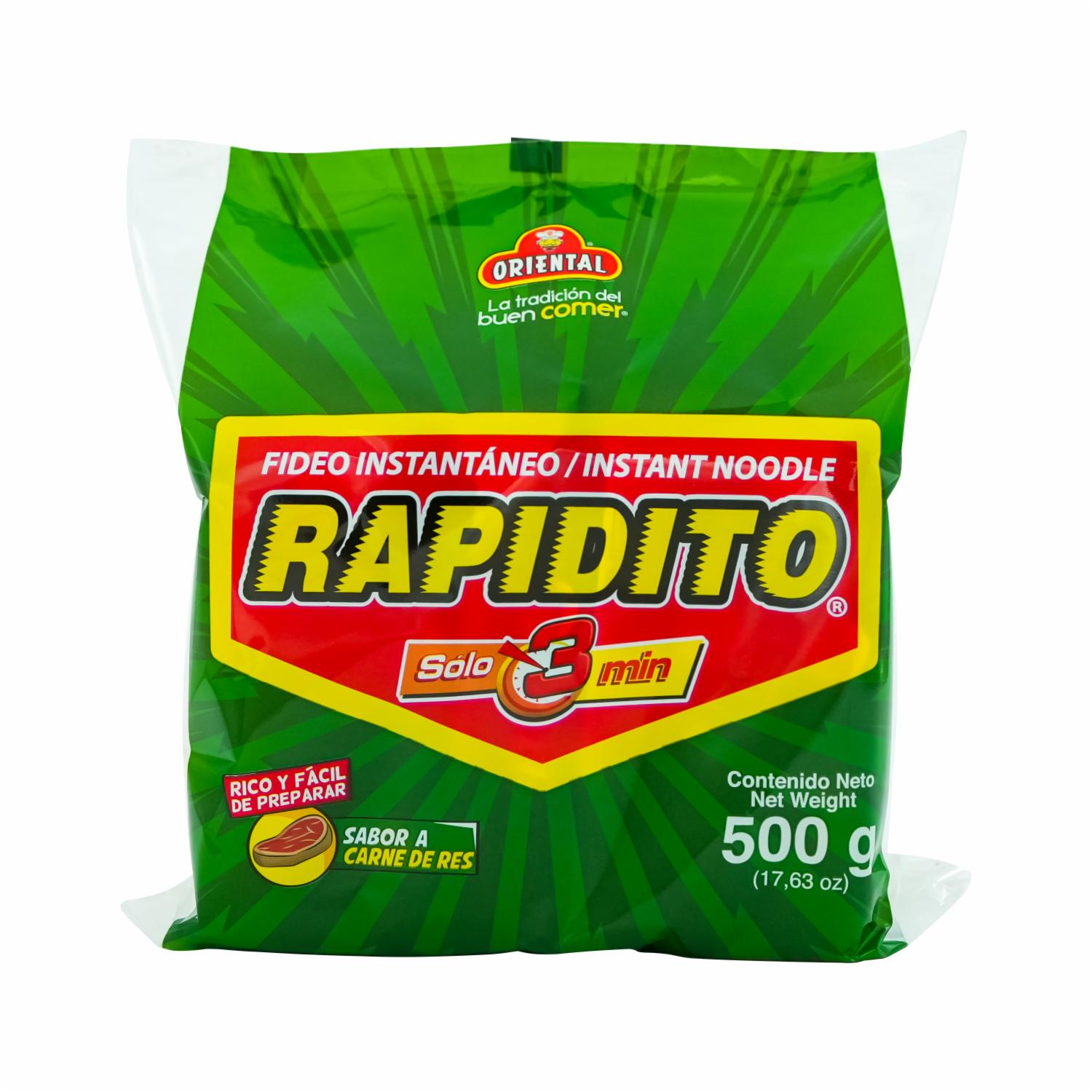 Fideo Instantáneos Rapidito Sabor A Carne ORIENTAL 500 G - Supermaxi