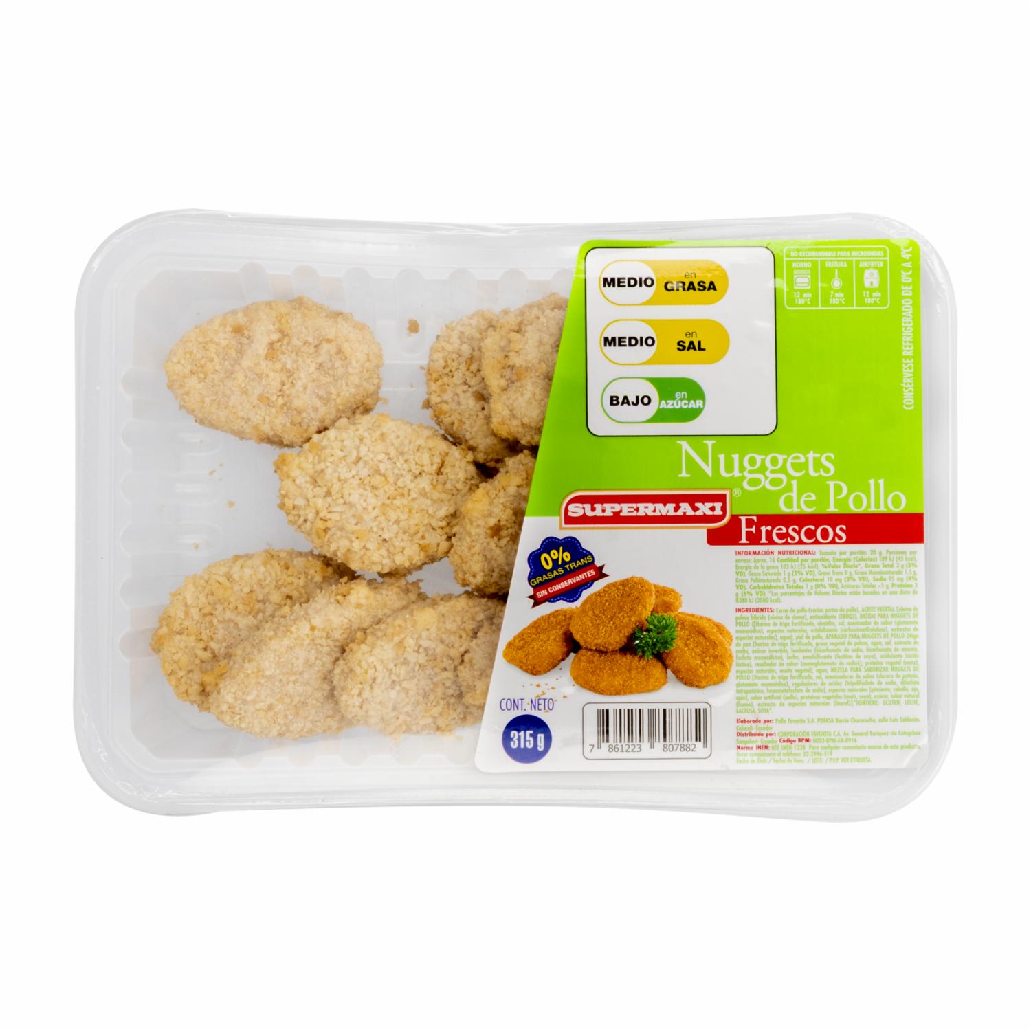 Nuggets De Pollo Frescos SUPERMAXI 315 G - Supermaxi