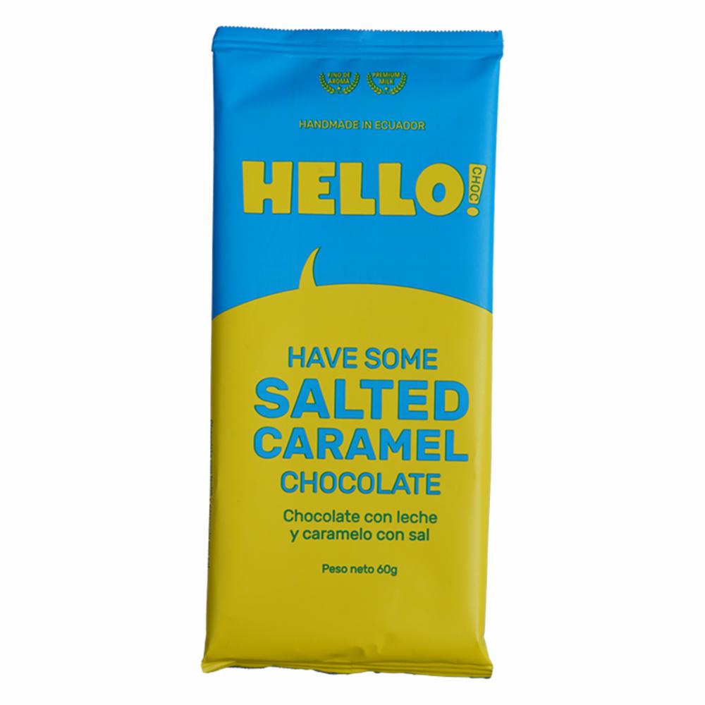 Chocolate Con Leche Caramelo Y Sal HELLO CHOC 60 G - Supermaxi