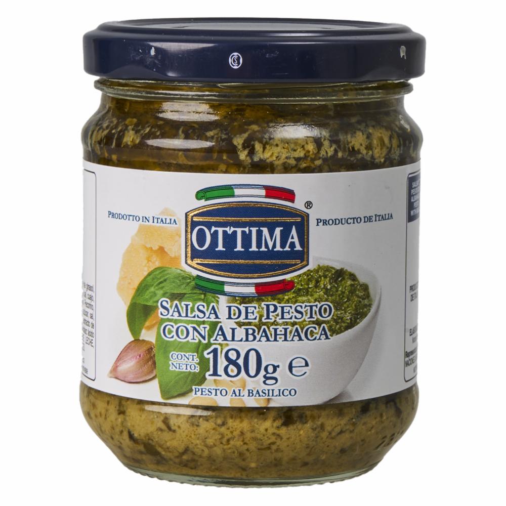 Salsa Pesto Con Albahaca OTTIMA 180 G - Supermaxi