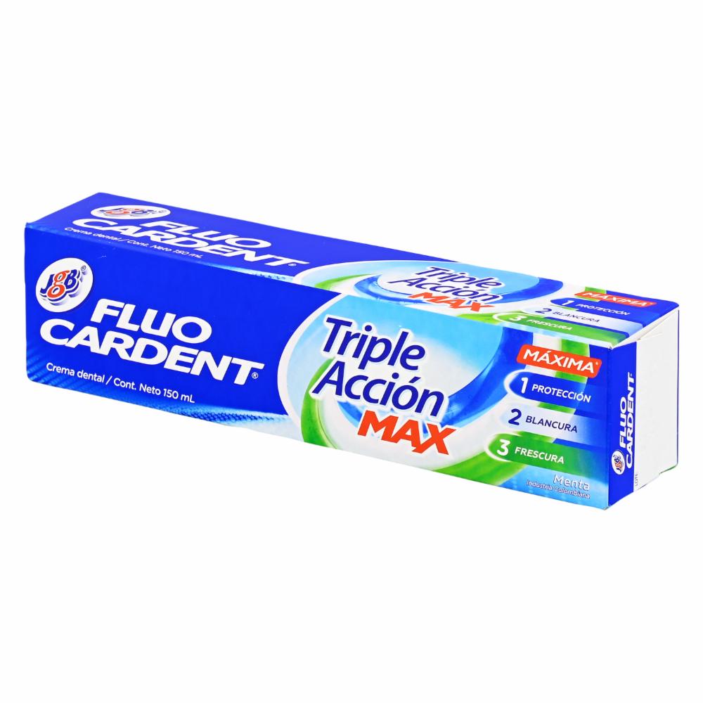 Crema Dental Triple Acción Max FLUO CARDENT 150 Ml - Supermaxi