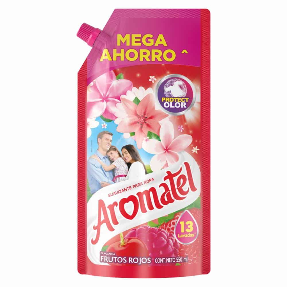 Suavizante Para Ropa Fragancia A Frutos Rojos AROMATEL 550 Ml - Supermaxi