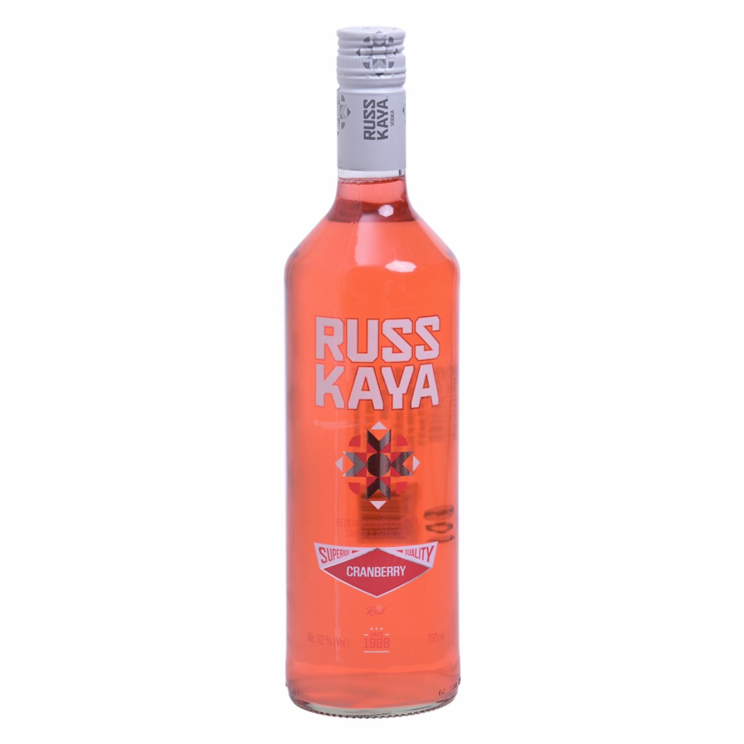 Vodka Cranberry RUSSKAYA 750 Ml - Supermaxi