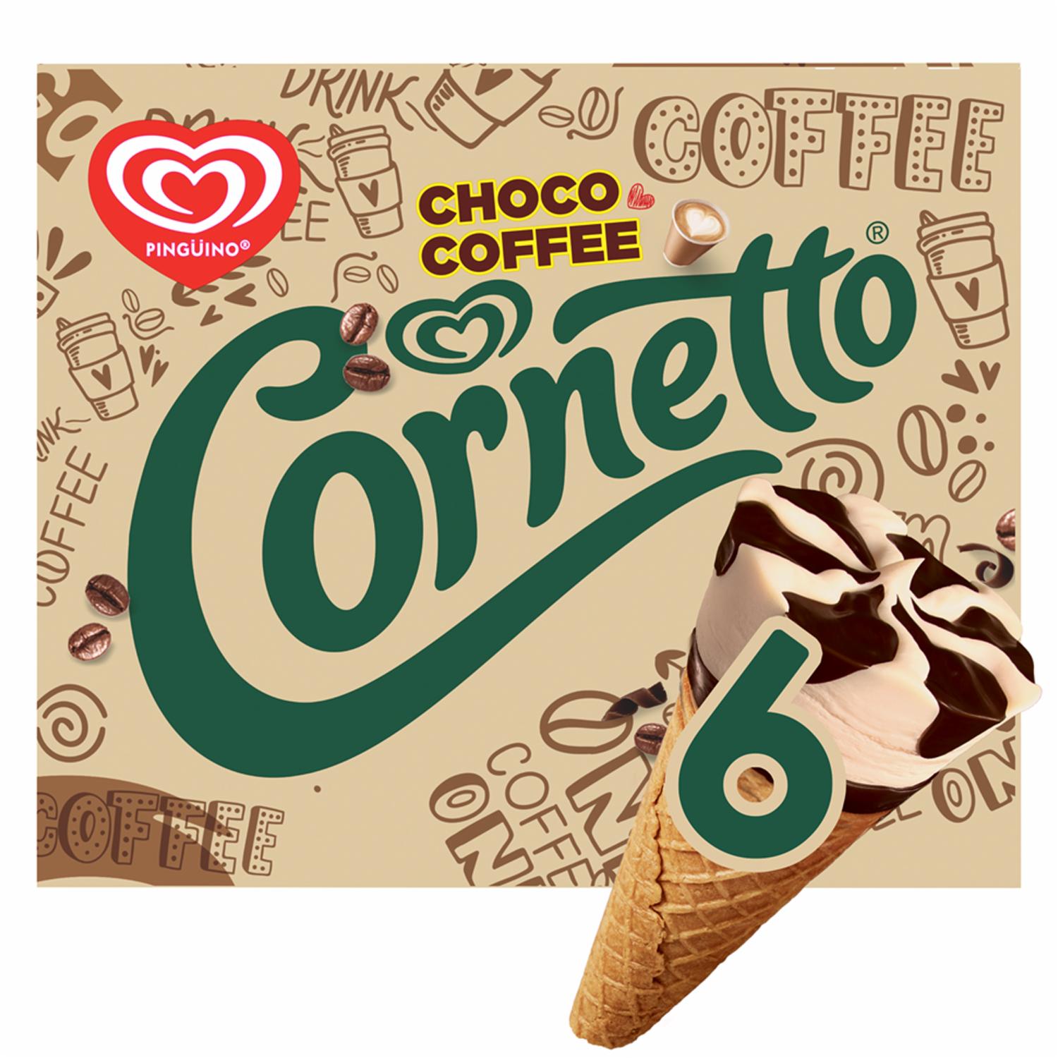 Helado Cornetto Chococoffee PINGÜINO 6 X 100 Ml - Supermaxi