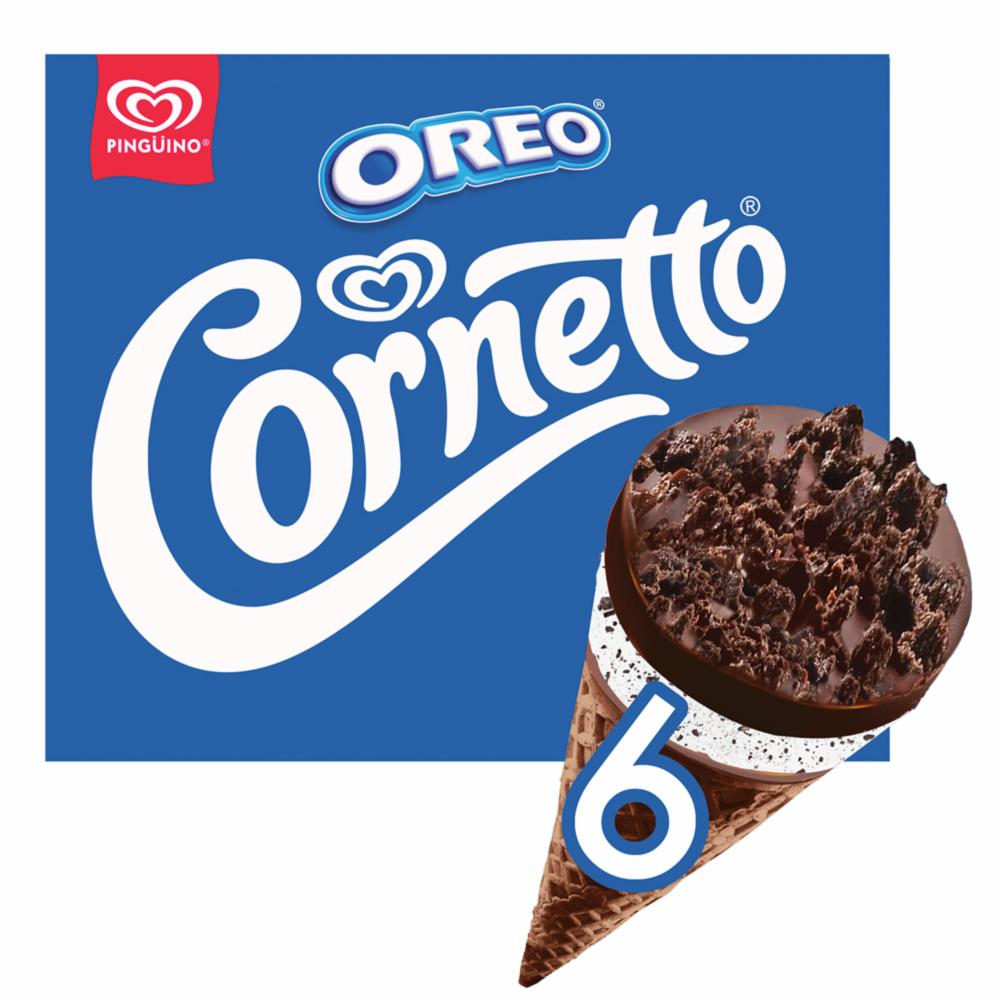 Helado Cornetto Oreo Pack PINGÜINO 6 X 110 Ml - Supermaxi