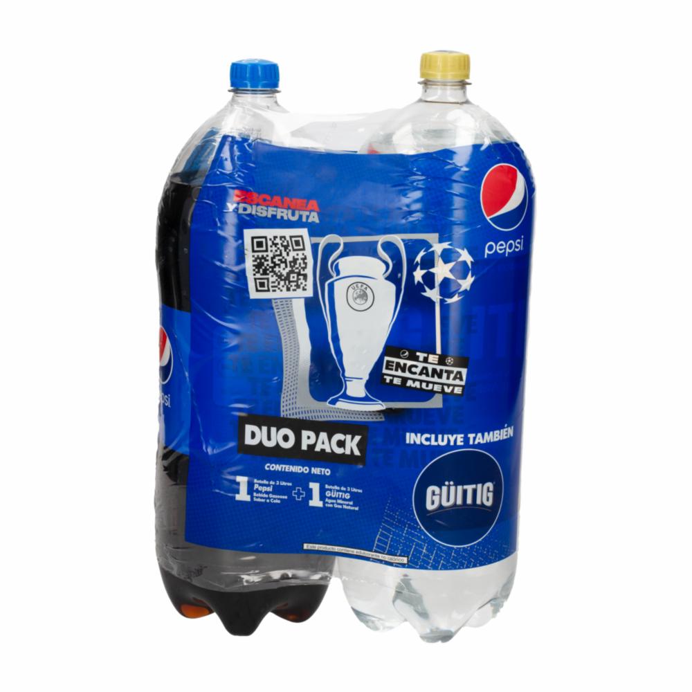 Bebida Gaseosa Pepsi + Guitig PEPSI 2 X 3000 Ml - Supermaxi