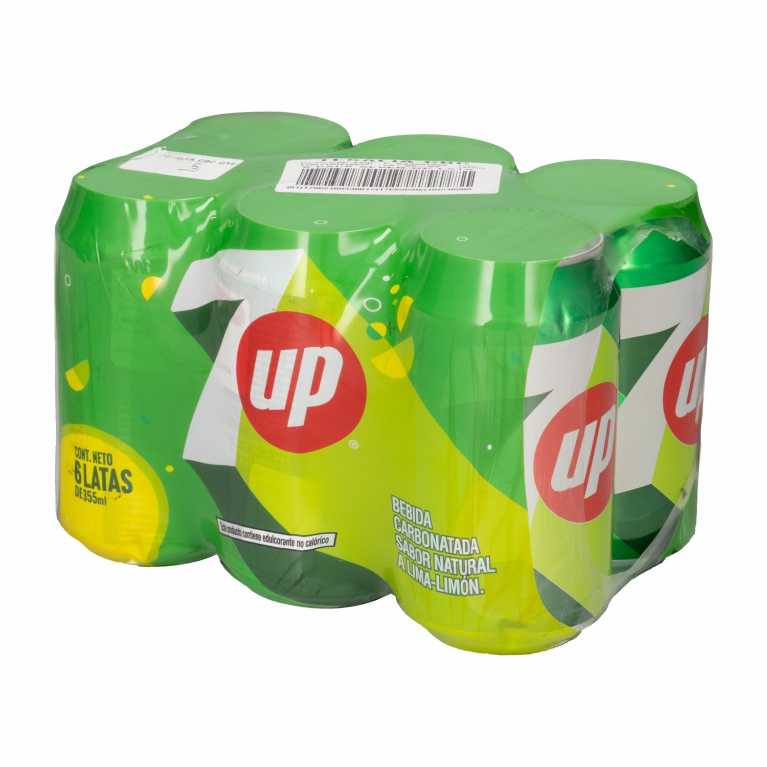 Bebida Gaseosa En Lata SEVEN UP 6X355 Ml - Supermaxi