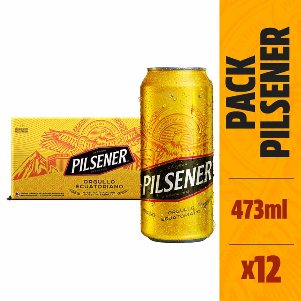 Cerveza En Lata PILSENER 12 X 473 ML - Supermaxi