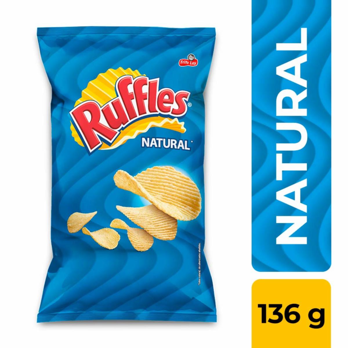 Papas Fritas Sabor Natural RUFFLES 136 G - Supermaxi