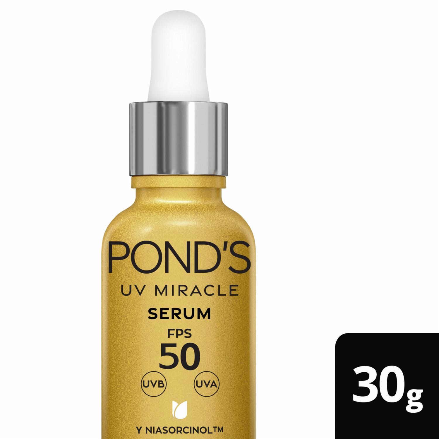 Protector Solar Facial FPS 50 UV Niasorcinol Miracle POND'S 30 G ...