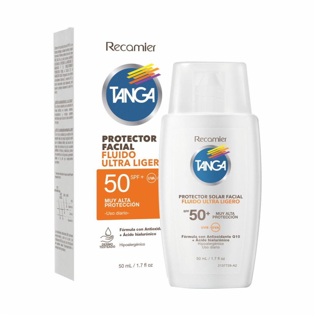 Protector Solar Facial Textura Ligera SPF50+ TANGA 50Ml - Supermaxi