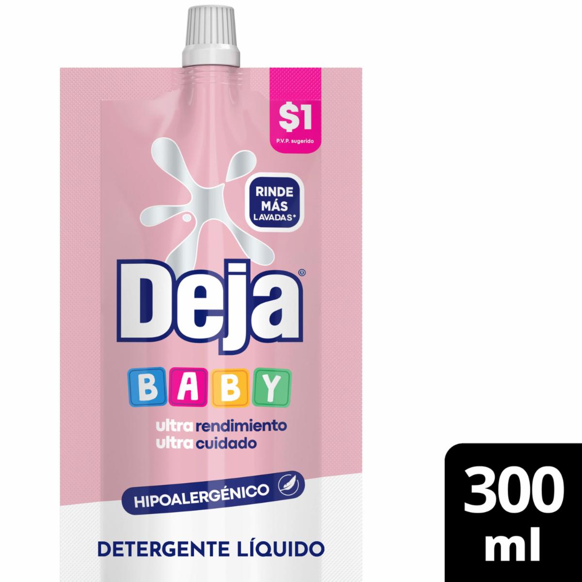 Detergente Líquido Baby Hipoalergénico DEJA 300 Ml - Supermaxi
