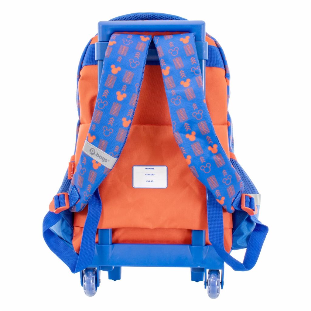 Mochila Escolar Trolley Para Niño Diseño Mickey PRIMAVERA 16" - Supermaxi