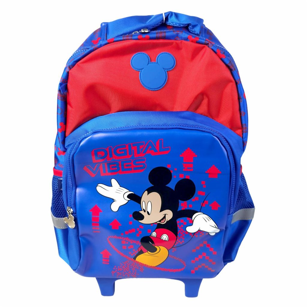 Mochila Escolar Trolley Para Niño Diseño Mickey PRIMAVERA 16" - Supermaxi