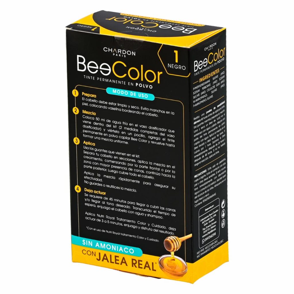 Tinte En Polvo Sin Amoníaco Con Jalea Real BEE COLOR CHARDON - Supermaxi