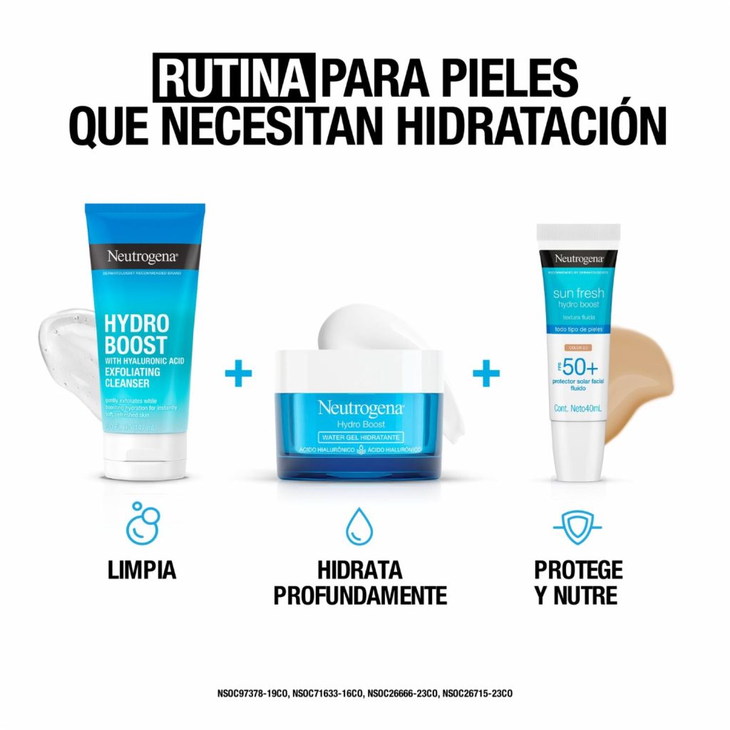 Protector Solar Facial Hydro Boost Ácido Hialurónico Color 2.0 FPS 50 ...