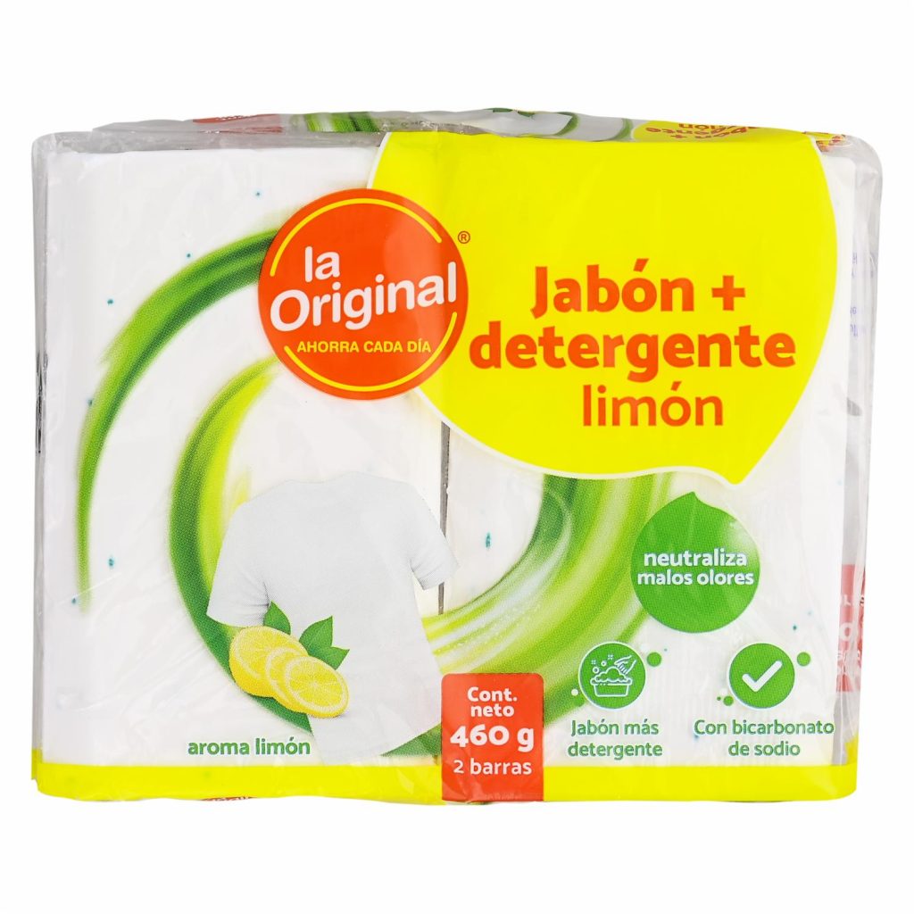 Jabón Para Ropa Con Detergente Aroma Limón LA ORIGINAL 2 X 230 G ...