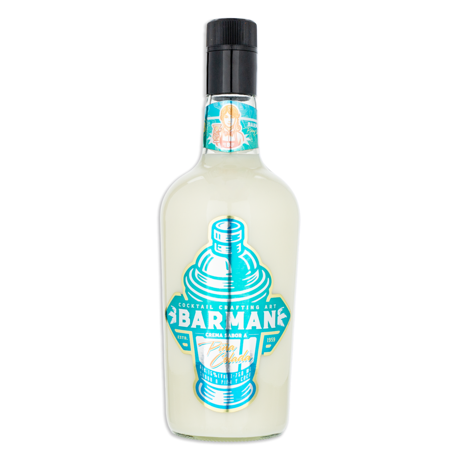 Crema De Licor Sabor Piña Colada BARMAN 750 Ml - Supermaxi